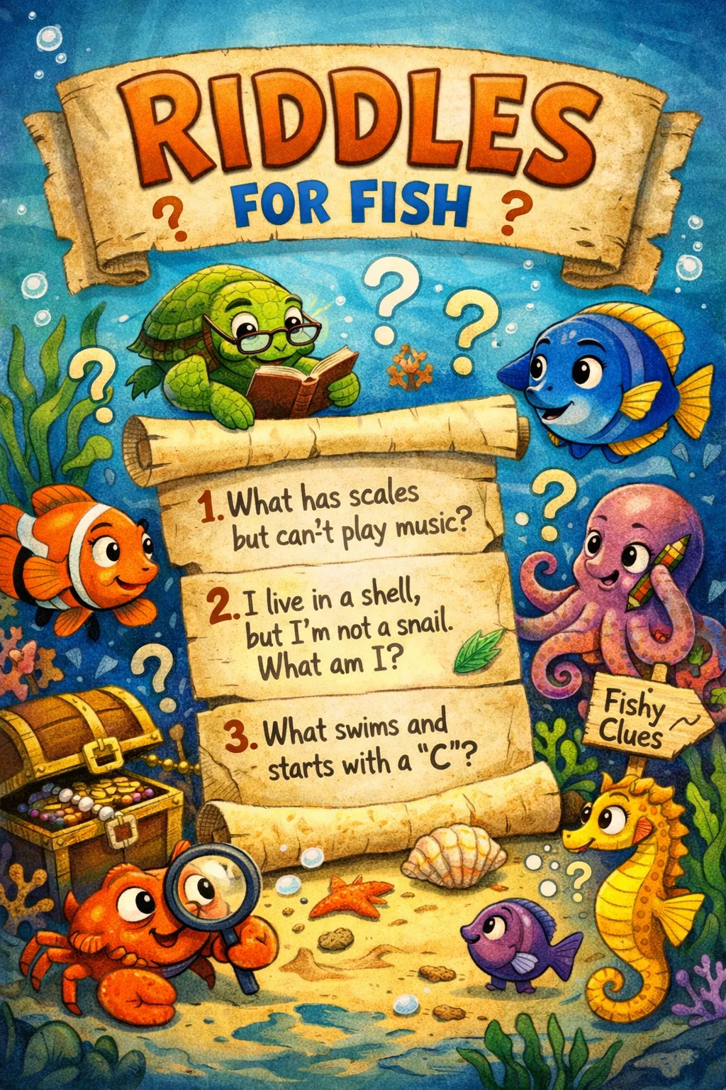 Riddles for Fish: 192 Quick Q&As for 2026 - ridlezone.com